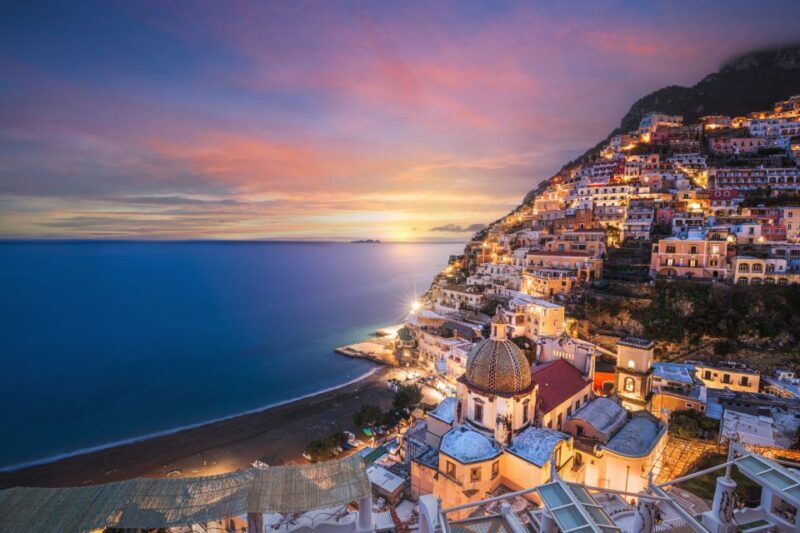 Evening drive along the Amalfi Coast and seaside dinner. - Sunset from the Terrace: A Highlight