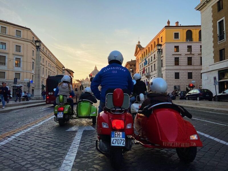 Evening Vespa Sidecar Tour with Gourmet Pizza Tasting - Key Points