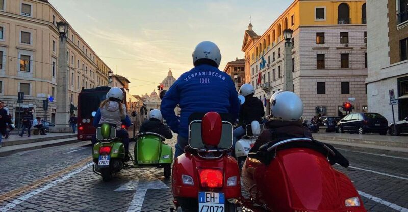 Evening Vespa Sidecar Tour with Gourmet Pizza Tasting - Discovering Rome on a Vespa Sidecar