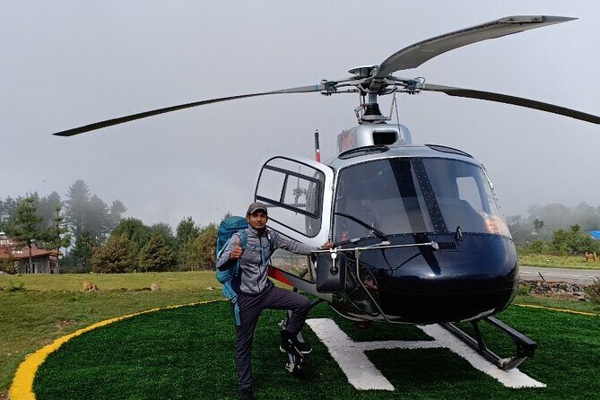 Everest Base Camp Helicopter Tour landing at Everest View Hotel. - FAQ