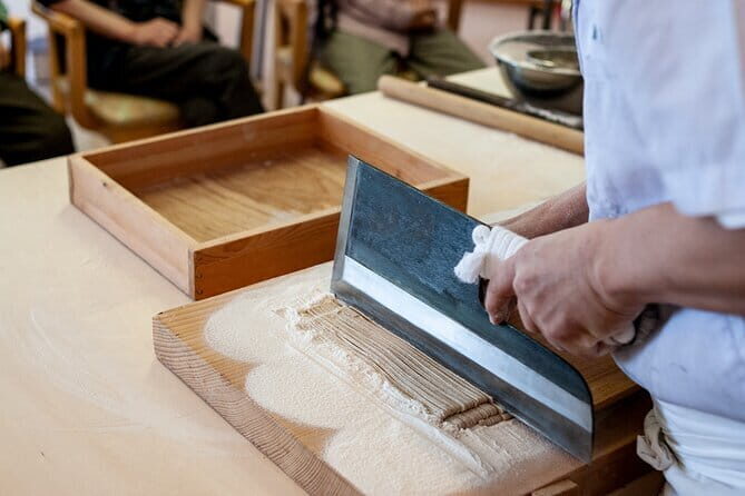 Experience Big soba knife Soba Making Class in Tokyo Kappabashi - A Close Look at the Soba Making Class in Tokyo