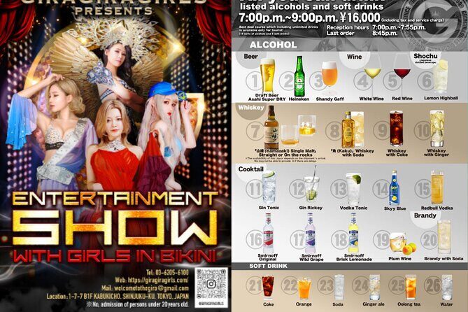 Experience Tokyo Nightlife at GIRA GIRA GIRLS Show Ticket - Who Should Consider This Experience?