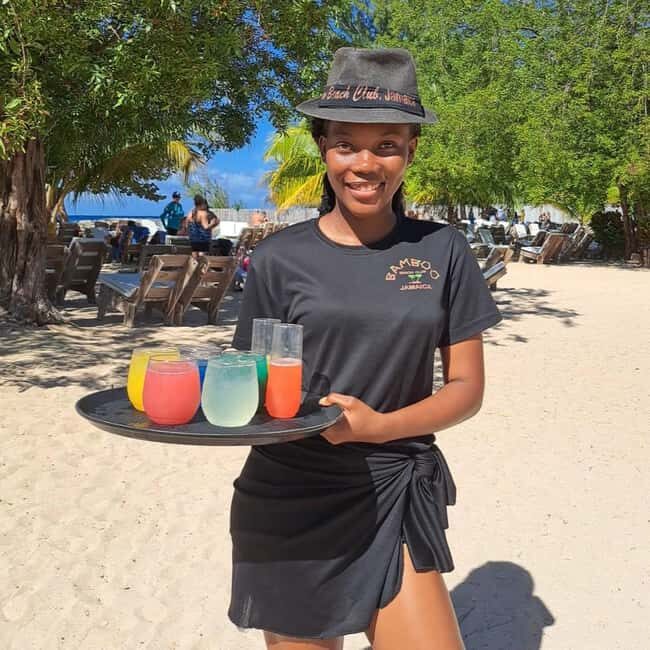 Falmouth: Bamboo Beach Club & Dunn's River Falls - Key Points