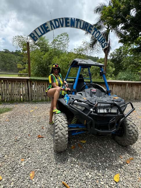 Falmouth: Blue Hole and Secret Falls Tour with ATV Ride - Key Points