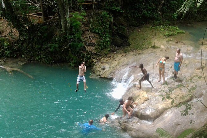 Falmouth Shore Excursion: Blue Hole, White River Tubing - The Itinerary in Detail