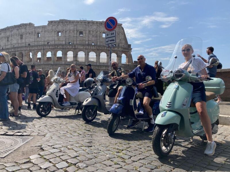 Fantastic vespa tour with driver in Rome - Key Points