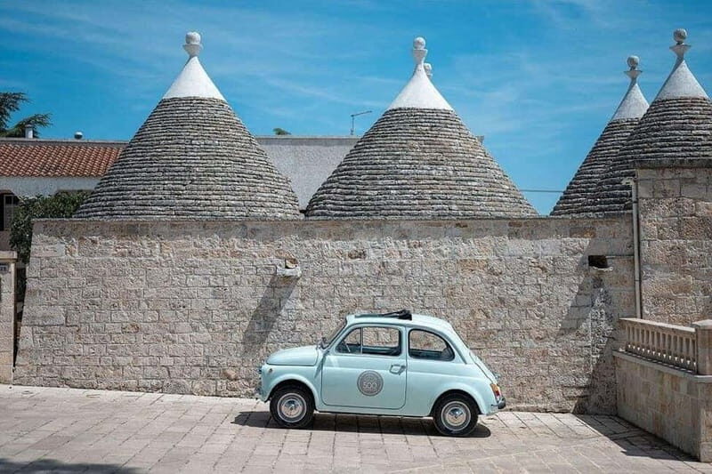 Fasano: Vintage Fiat 500 Drive and Stone Sculpting Class - The Vintage Fiat 500 Drive
