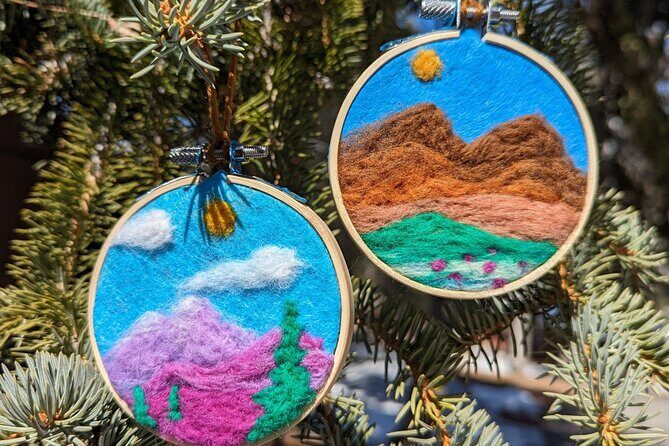 Felted Landscape Ornament Art Kit in Estes Park - Felted Landscape Ornament Art Kit in Estes Park: A Creative Escape