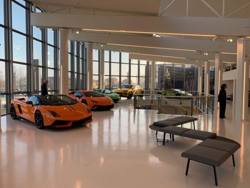 Ferrari Museum, Lamborghini Pagani Museums & Factory+Lunch - Key Points