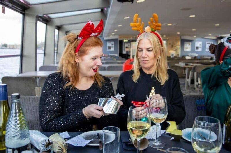 Festive London Christmas Day River Thames Lunch Cruise - Key Points