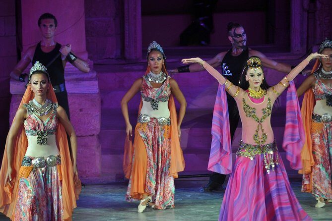 Fire of Anatolia at Gloria Aspendos Arena from Belek - Including Local Guides and Convenience