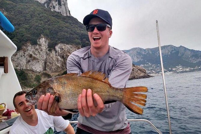 Fishing Experience Around Capri from Sorrento with Lunch Onboard - Key Points