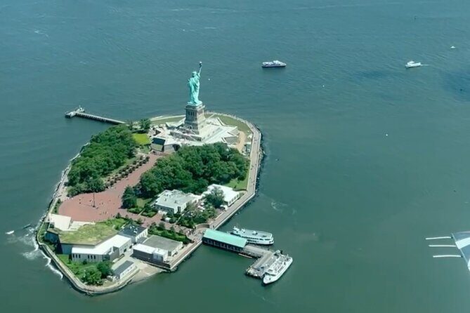 Flight Over New York City Hudson River - An Aerial View of New York City from the Hudson River