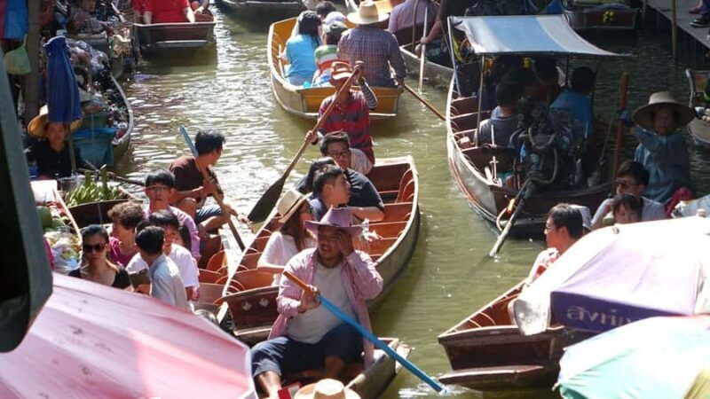Floating Market on Paddle Boat & Dragon Temple Private Tour - Key Points