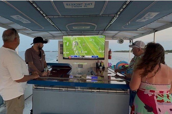 Floating Tailgate Tour at Crab Island and Watch Football on Water - FAQs
