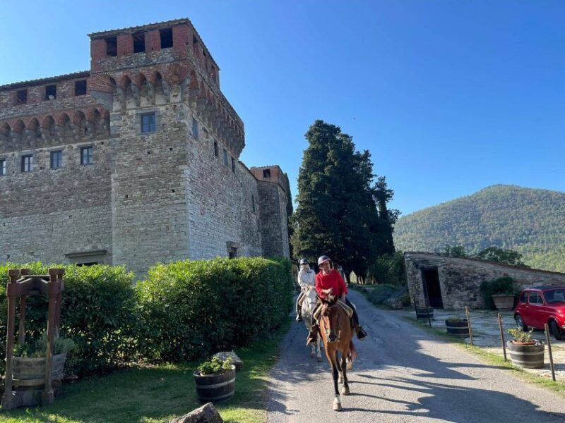 Florence: Horse ride 3h and Wine Tasting&Lunch at a castle - Key Points