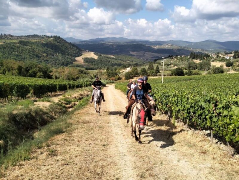 Florence: Horse ride 3h and Wine Tasting&Lunch at a castle - Detailed Breakdown of the Itinerary