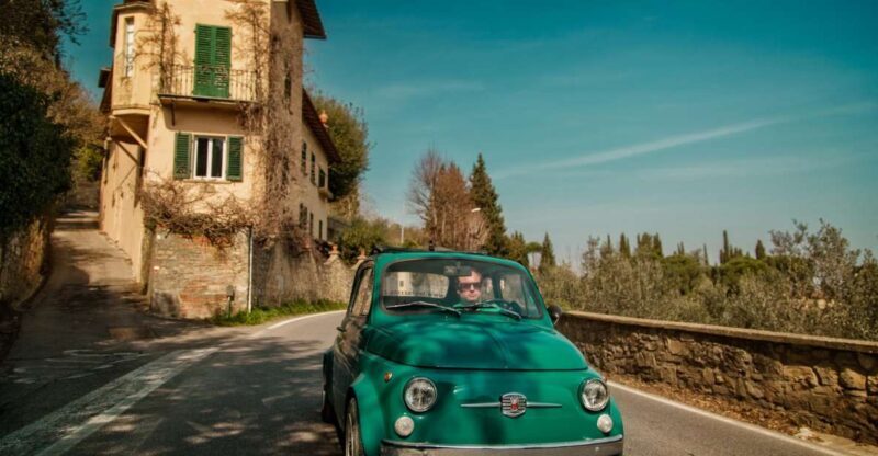 Florence Wine Tasting and Tuscan Lunch in a Vintage Fiat 500 - Tasting and Lunch