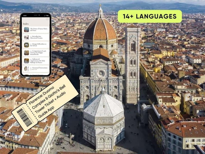 Florence:Duomo Complex & Giotto's Bell Tower Ticket+AudioApp - The Basics of the Tour