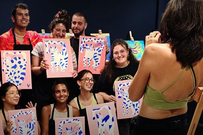Fluorescent Painting Class with Wine in Barcelona - Who Will Love This?