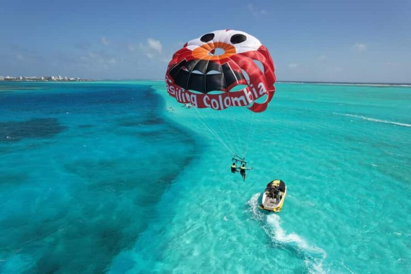 Fly over the 7-Colored Sea Parasail San Andres + Go PRO Camera Included - What Travelers Say
