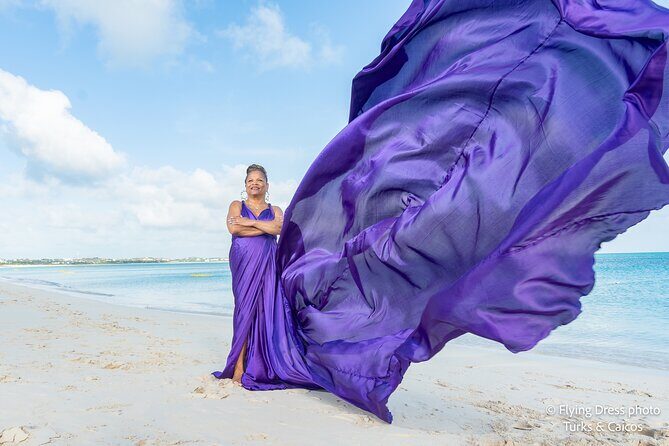 Flying Dress Photo in Turks and Caicos island - Key Points