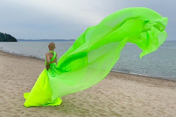 Flying Dress Photo Shoot in Traverse City - The Photos and Their Delivery