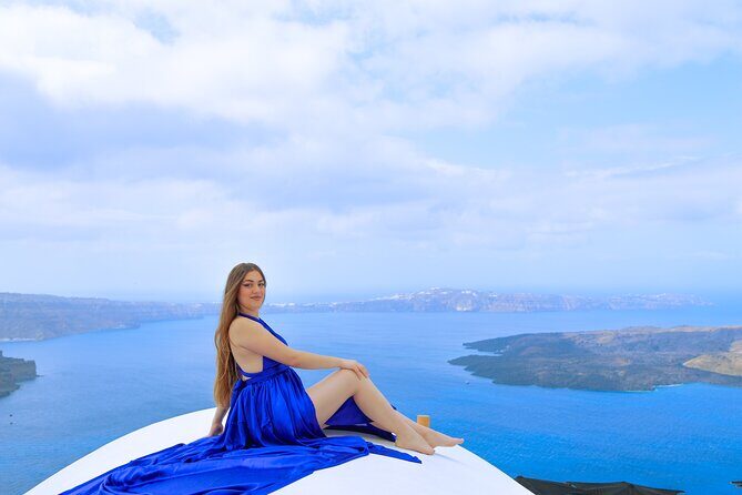 Flying Dress Photoshoot Experience in Santorini - The Sum Up