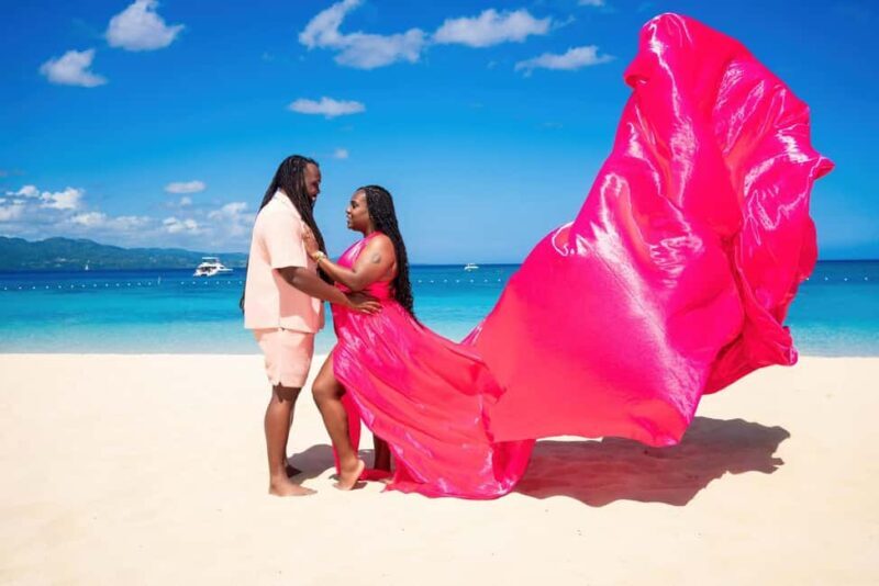 Flying Dress Photoshoot in Jamaica  Stunning Island Views - The Location: Doctor’s Cave Beach and Montego Bay