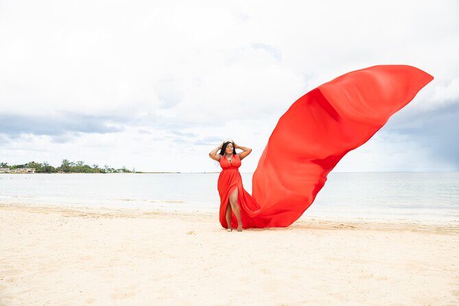 Flying Dress Photoshoot in Montego Bay  Single Person Experience - What to Expect During Your Photoshoot