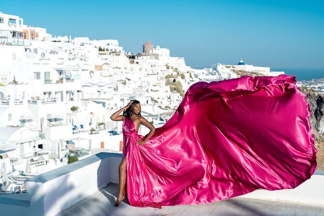 Flying Dress © Photoshoot in Santorini: Mr. President Package - In Closing