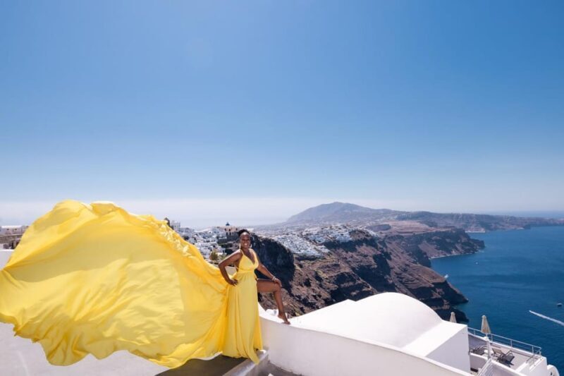 Flying dress Photoshoot in Santorini with Hotel Pickup - What Previous Travelers Say