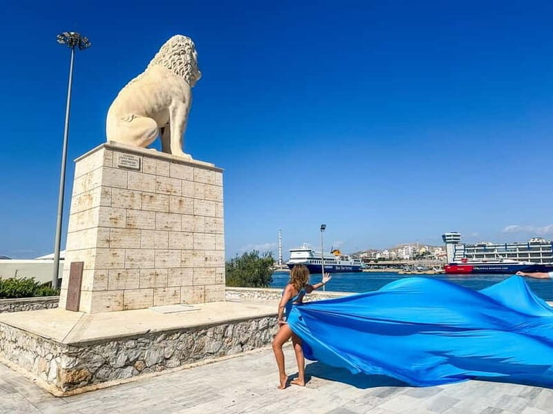 Flying Dress Photoshoot - Piraeus Cruise Port - The Sum Up