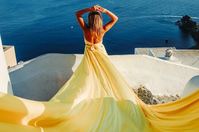 Flying Dress Photoshoot Santorini - Why This Experience Is Worth It