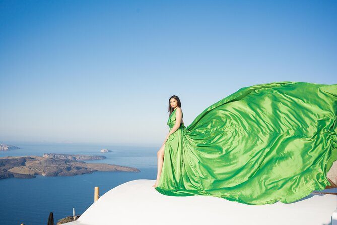Flying Dress Photoshoot Tour in Santorini & Pick up - Introducing the Flying Dress Photoshoot Tour in Santorini