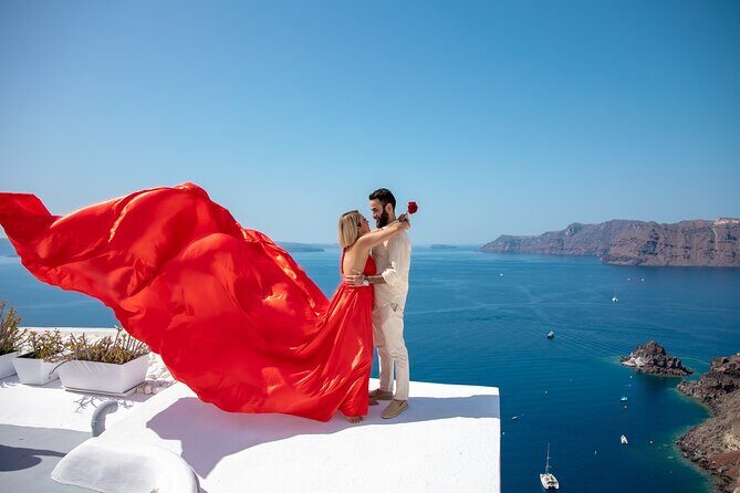 Flying Dress Photoshooting Santorini - The Value in the Details