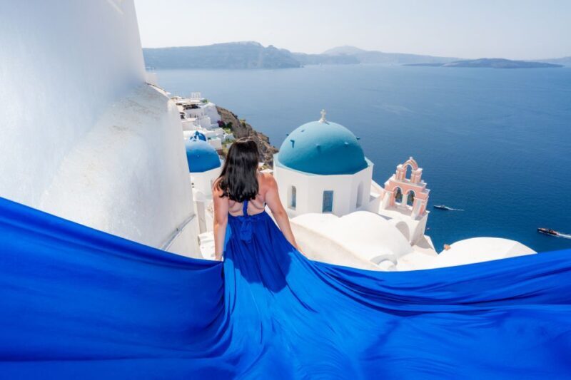 Flying Dress Santorini Photoshoot - The Photos and Delivery