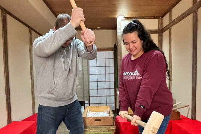 For adultTraditional Mochi Pounding Experience with Tasting - What to Expect From the Mochi Pounding Tour in Osaka