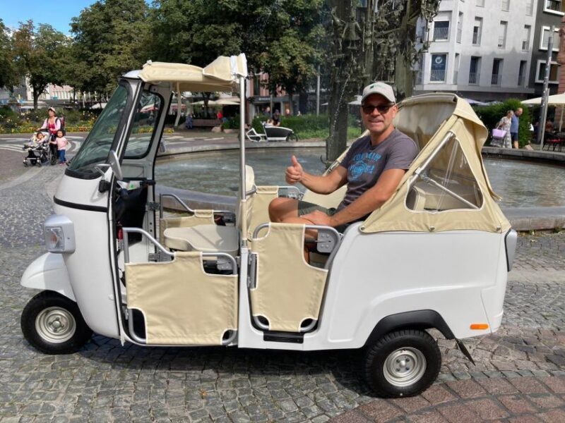Frankfurt: Private Sightseeing Tour in Retro Ape Calessino - Exploring Frankfurt in Style: The Vintage Ape Calessino Experience