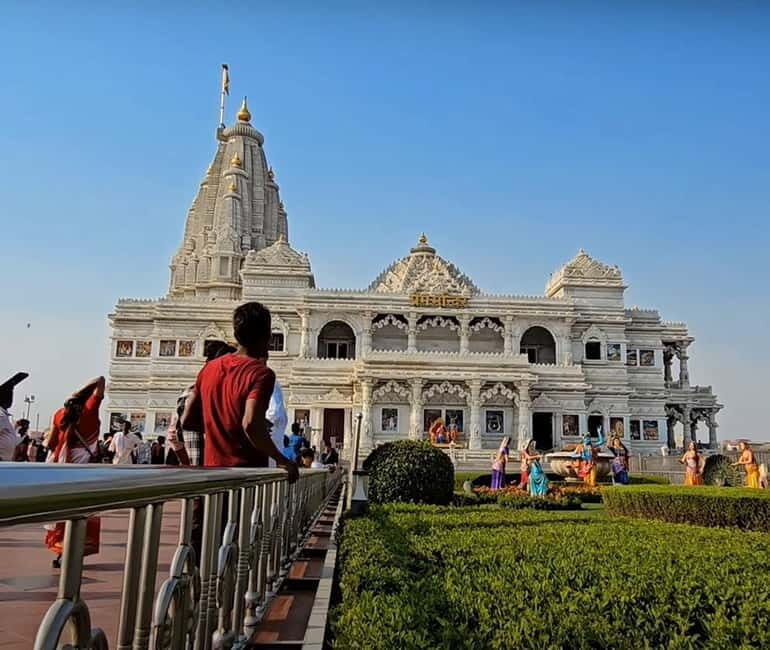 From Agra/Delhi: Temples and Tales Mathura Vrindavan Tour - Key Points