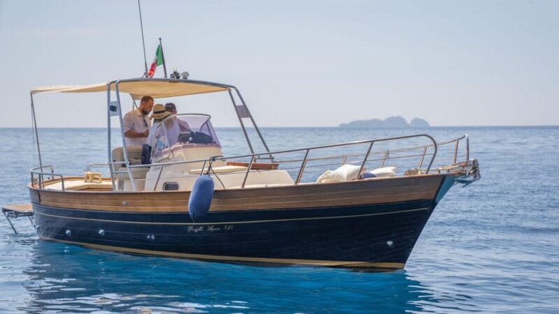 From Amalfi: private 8-meter boat trip on the Amalfi Coast - Key Points