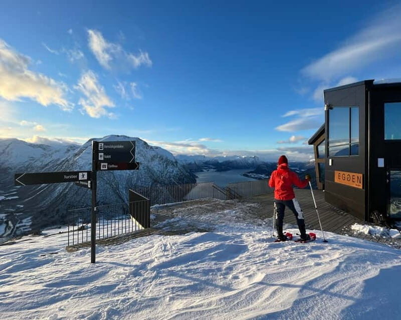 From Åndalsnes: Cable Car and Nesaksla Snowshoe Hike - Key Points