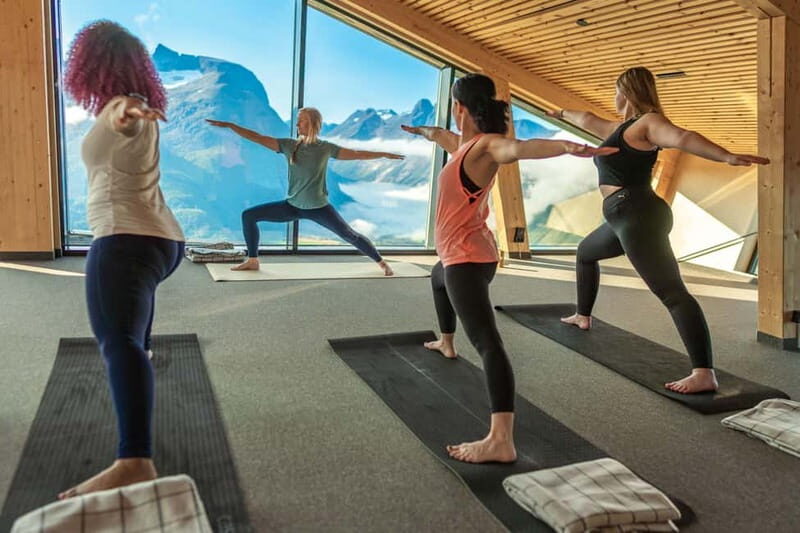 From Åndalsnes: Yoga on Nesaksla Mountain and Gondola Ticket - The Sum Up