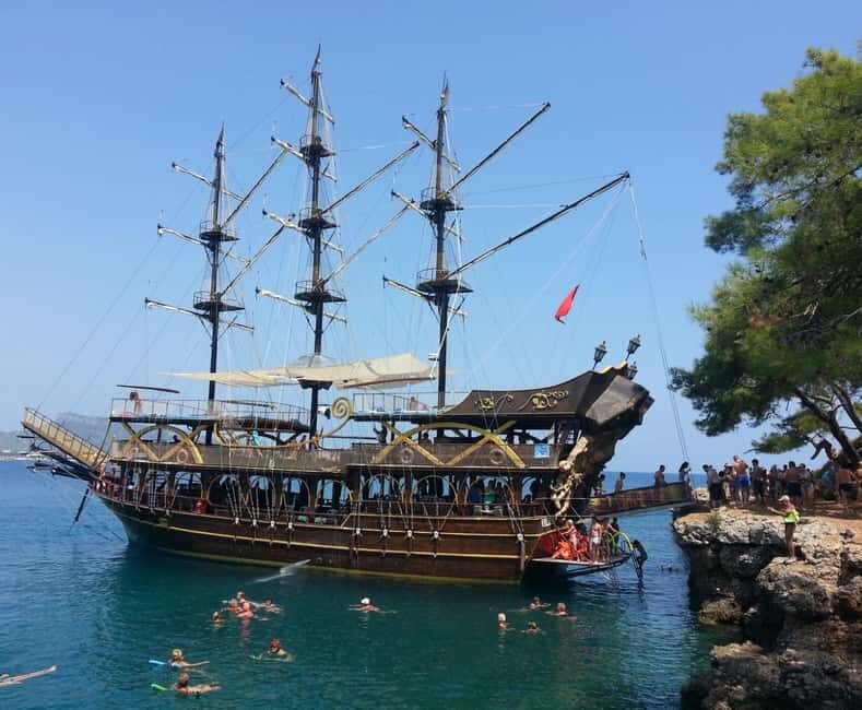From Antalya: Kemer Pirate Boat Tour with Foam Party & Swim - What You Can Expect from the Experience