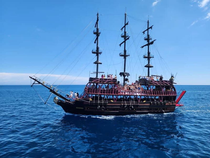 From Antalya: Kemer Pirate Party Boat Trip w/Lunch & Pickup - Key Points