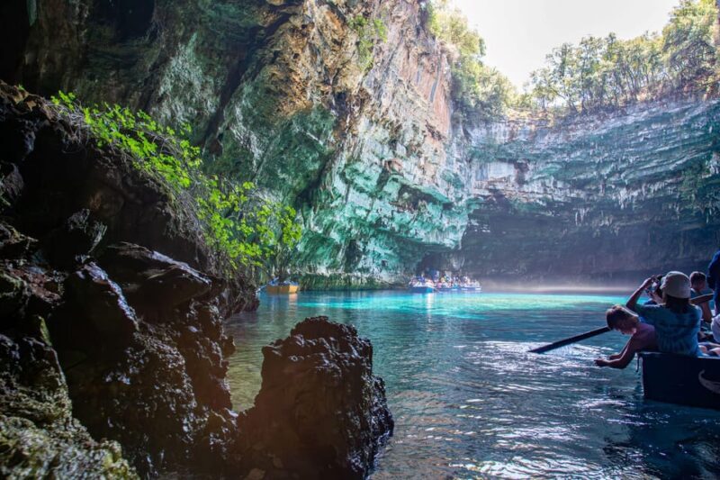 From Argostoli: Melissani Lake and Myrtos Beach Guided Tour - Key Points