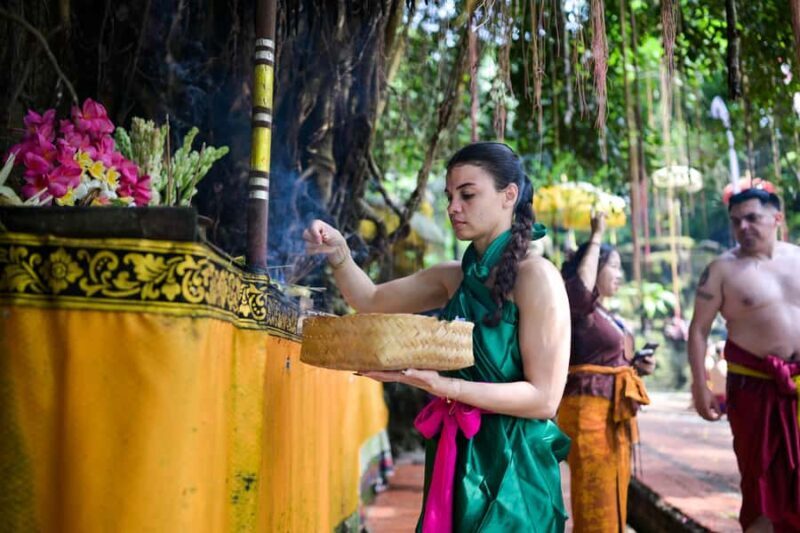 From Bali: Taman Beji Griya Waterfall Ritual & Transfer - Key Points