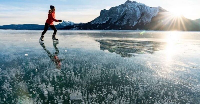 From Banff: Icefields Parkway & Abraham Lake Ice Bubbles - Exploring the Route: A Day in the Rockies