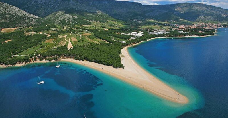 From Bra: Panoramic Flight over Bra, Hvar, olta, & Split - Key Points