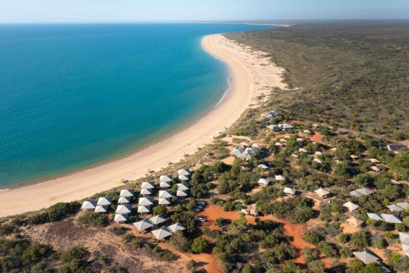 From Broome: Eco Beach Explorer Helicopter Flight with Lunch - A First Look at the Pacific Coast from the Sky